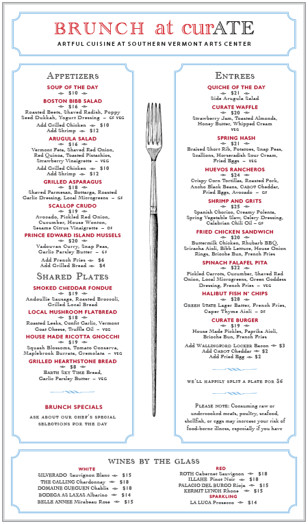 curATE café at the Southern Vermont Arts Center