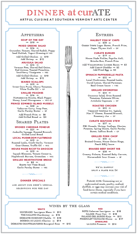 curATE café at the Southern Vermont Arts Center